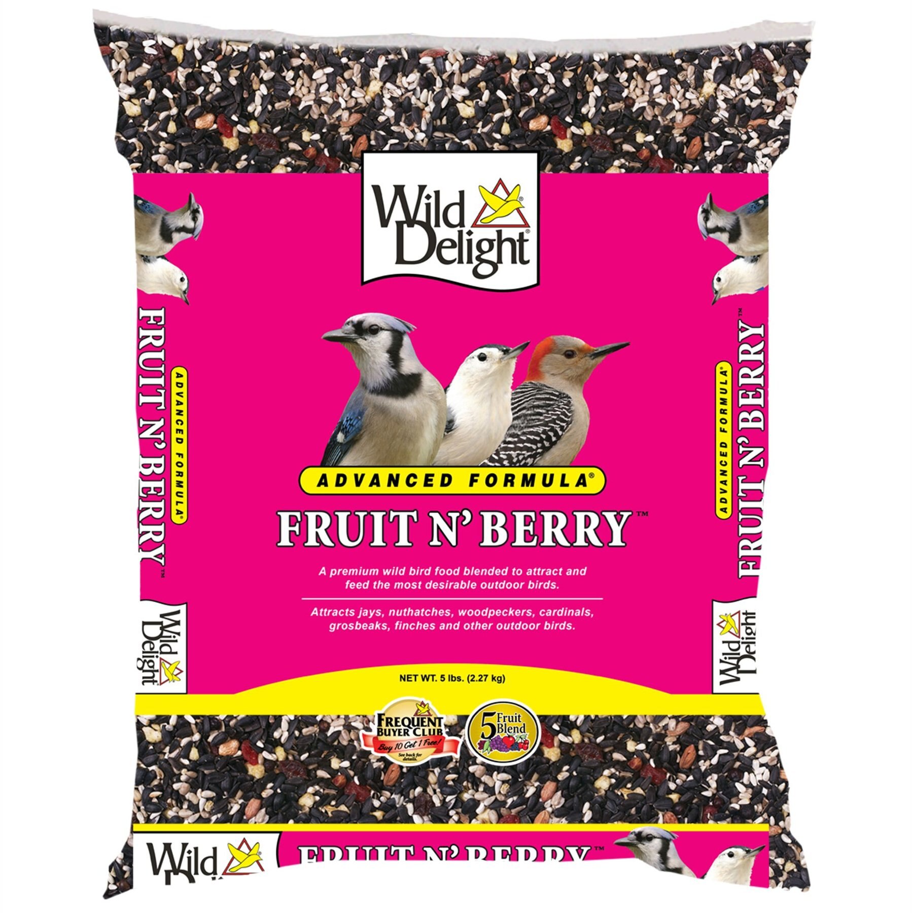 WILD DELIGHT Fruit N' Berry Wild Bird Food, 5-lb bag - Chewy.com