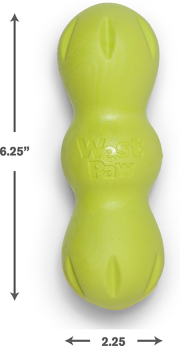 WEST PAW Rumpus Medium Tough Dog Chew Toy, Green - Chewy.com