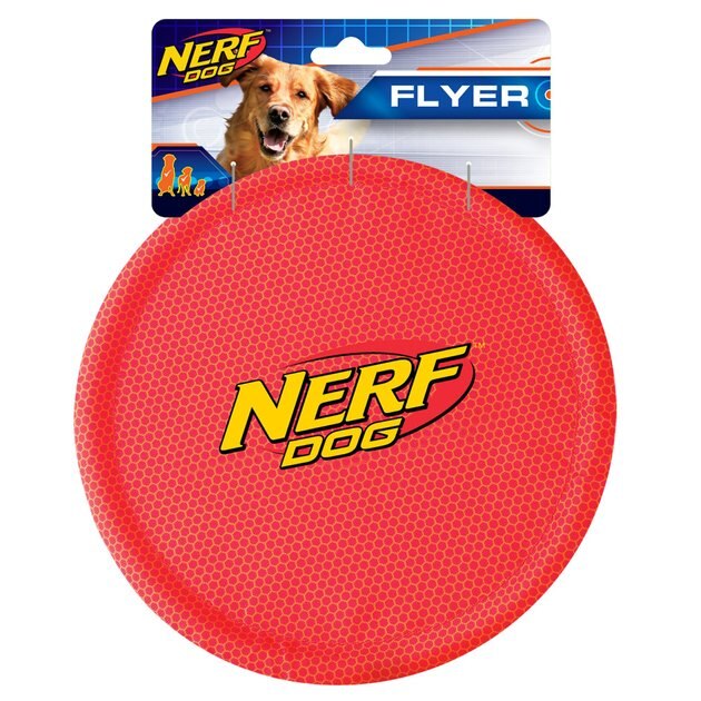 NERF DOG Flyer Dog Toy, Red, 1 count - Chewy.com
