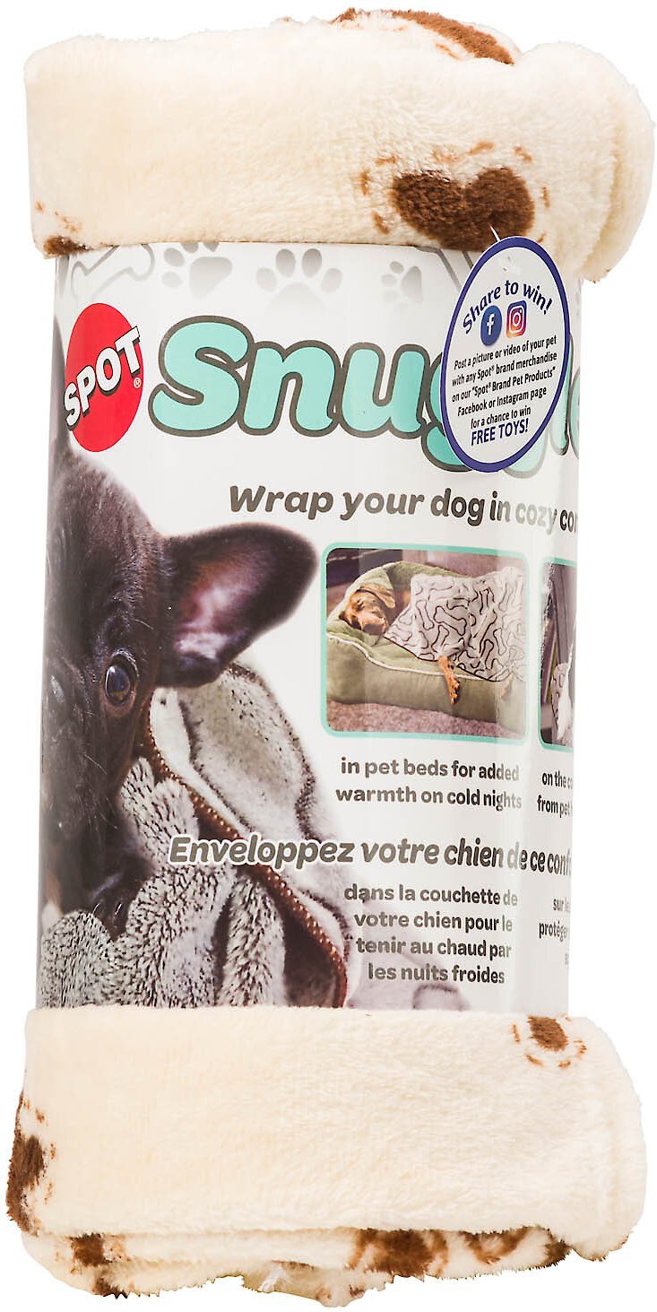 ETHICAL PET Snuggler Patterned Dog Blanket, Cream, 40-in - Chewy.com