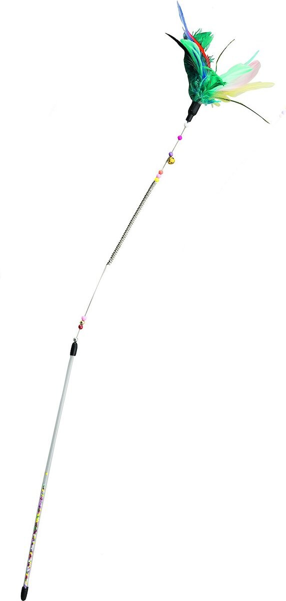 ETHICAL PET Spring Coil Teaser Wand Cat Toy, Color Varies - Chewy.com