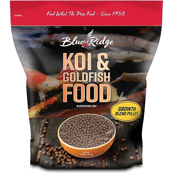 BLUE RIDGE KOI & GOLDFISH Probiotic Plus Formula Koi & Goldfish Food, 5 ...