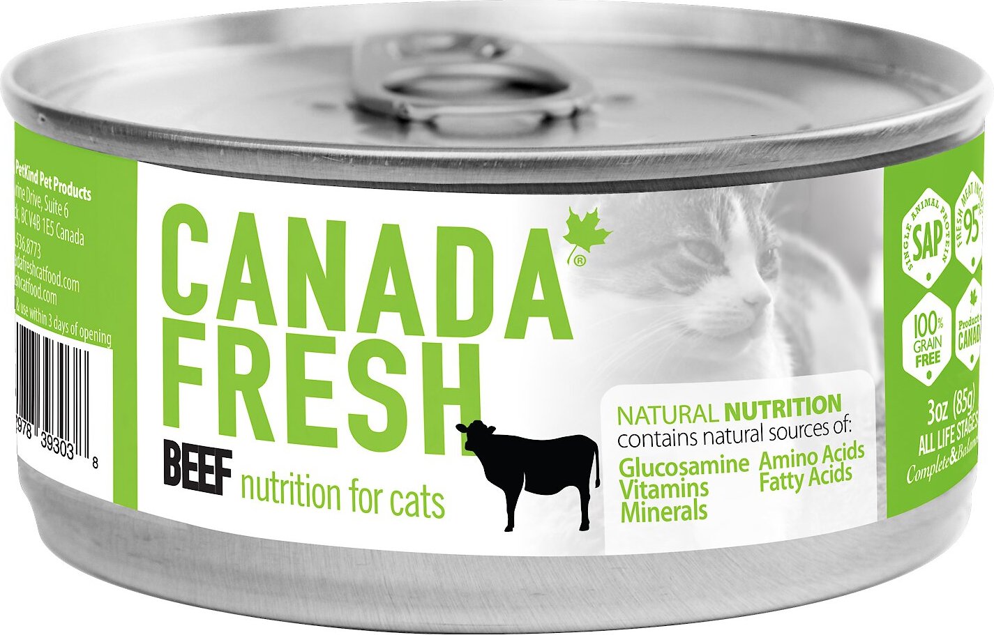 CANADA FRESH Beef Canned Cat Food, 3-oz, case of 24 - Chewy.com