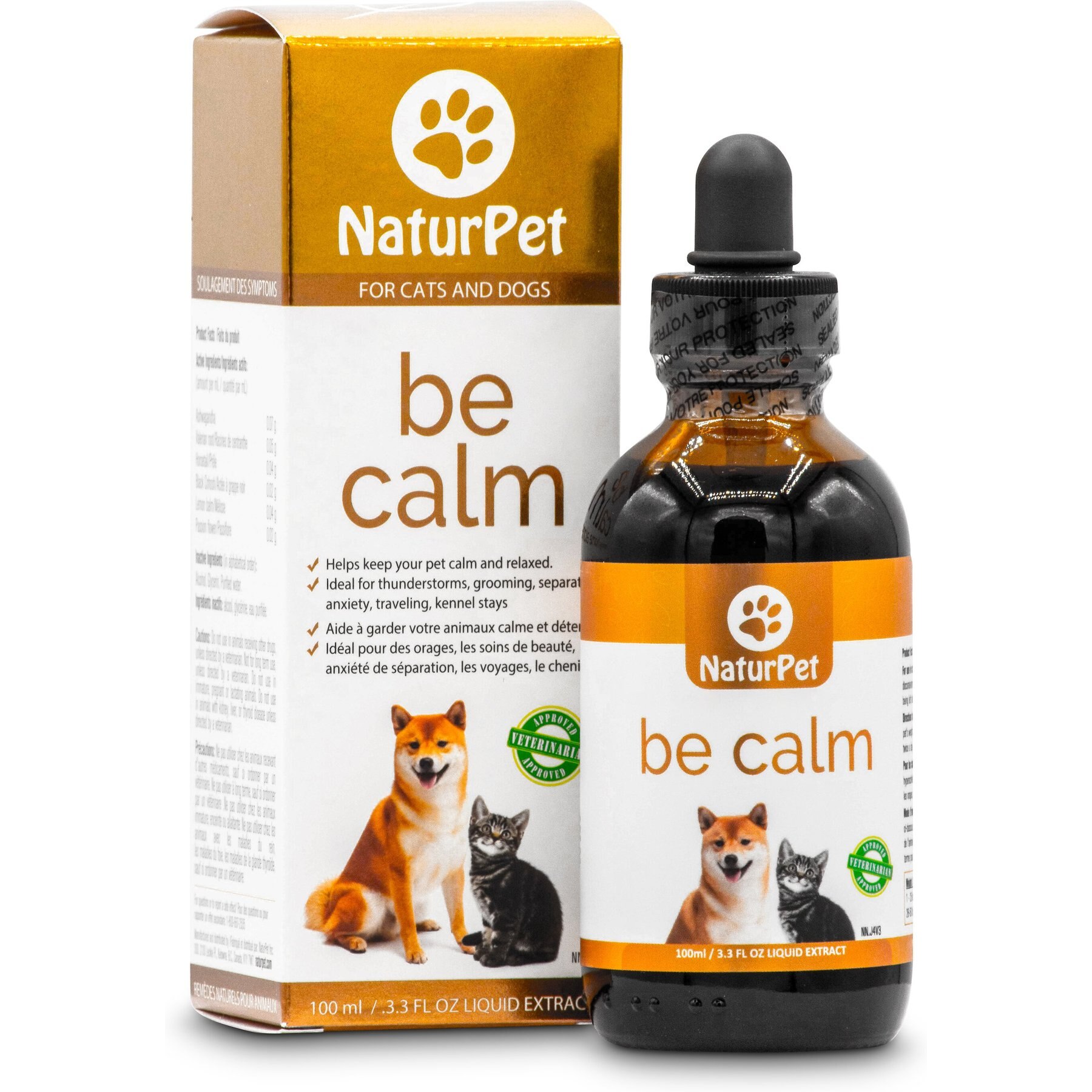 NATURPET Be Calm Stress, Anxiety & Behavioral Relief Supplement for ...