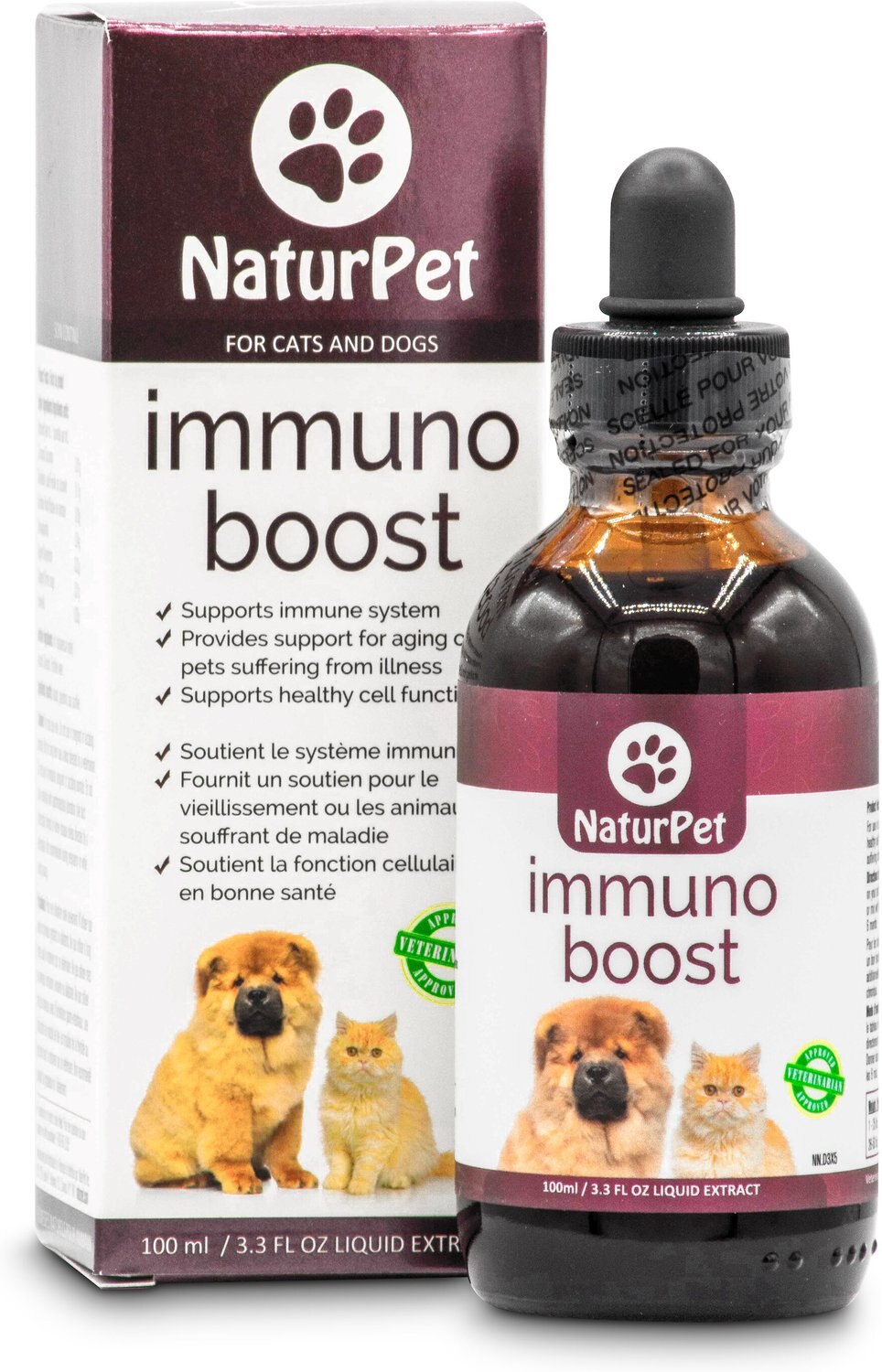 NATURPET Immuno Boost Pet Supplement, 100-ml bottle - Chewy.com