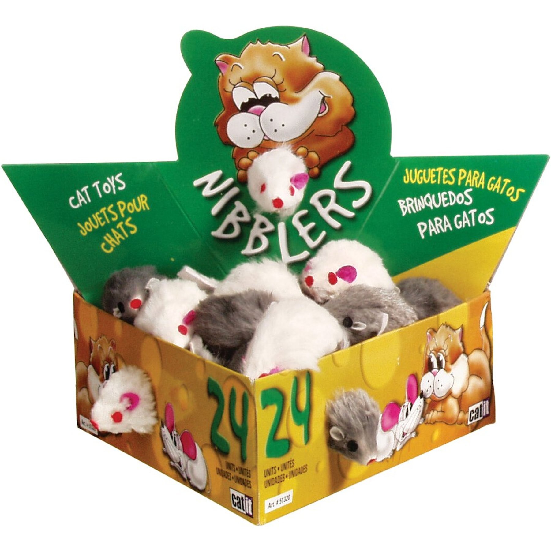 CATIT Deluxe Fur Mouse Cat Toy, Small, 24 count - Chewy.com