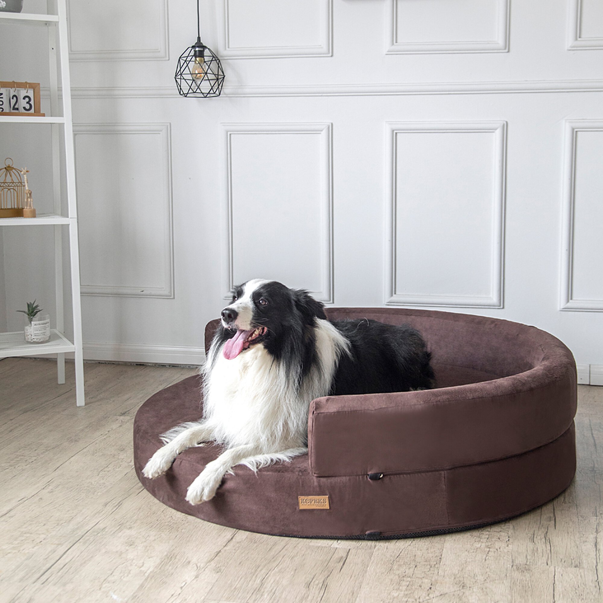 Questions and Answers about KOPEKS Deluxe Orthopedic Bolster Dog Bed w ...