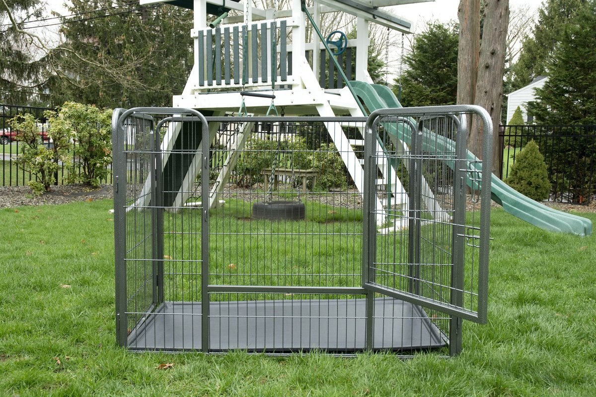 ICONIC PET Heavy Duty Rectangular Wire Dog Playpen, 36-in - Chewy.com