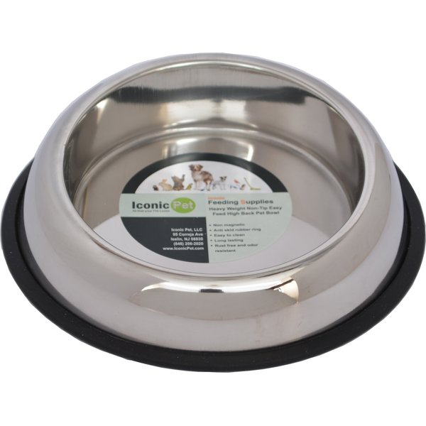 POUNCE + FETCH Round 2-Tier Stainless Steel Insulated Cat & Dog Bowls ...