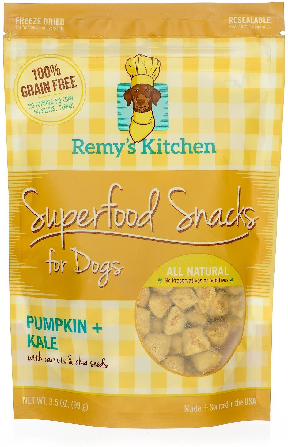 REMY'S KITCHEN Superfood Snacks Pumpkin & Kale Flavor Grain-Free Freeze ...