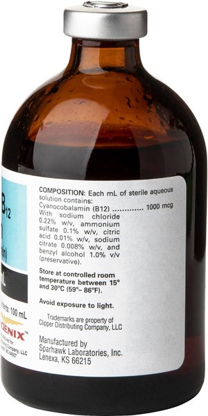 VITAMIN B12 (Generic) Injectable Solution, 1000-mcg/mL, 100-mL vial ...