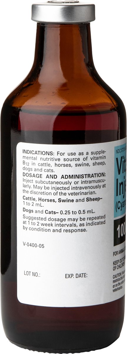 VITAMIN B12 (Generic) Injectable Solution, 1000-mcg/mL, 250-mL vial ...