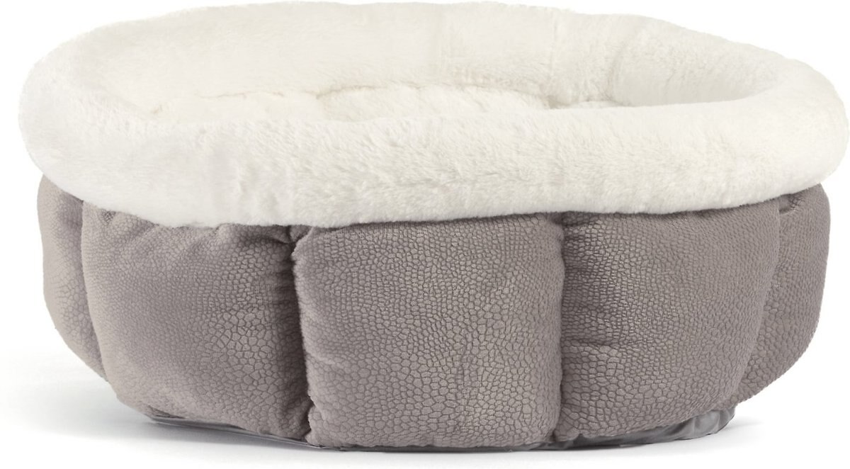 BEST FRIENDS BY SHERI Cuddle Cup Cuddler Bolster Cat & Dog Bed, Grey ...