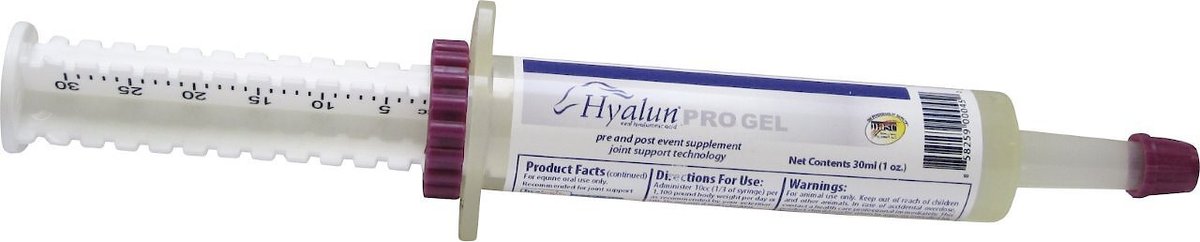 HYALUN Pro Gel Hyaluronic Acid Joint & Cartilage Care Gel Horse ...