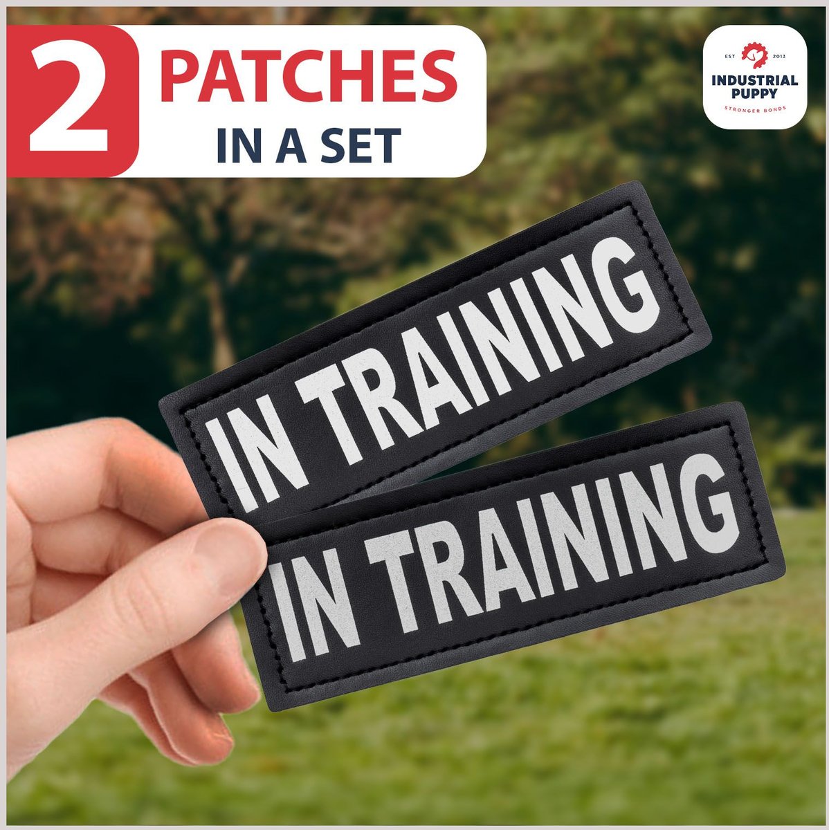 INDUSTRIAL PUPPY Dog In Training Patches, 2 count, Small - Chewy.com