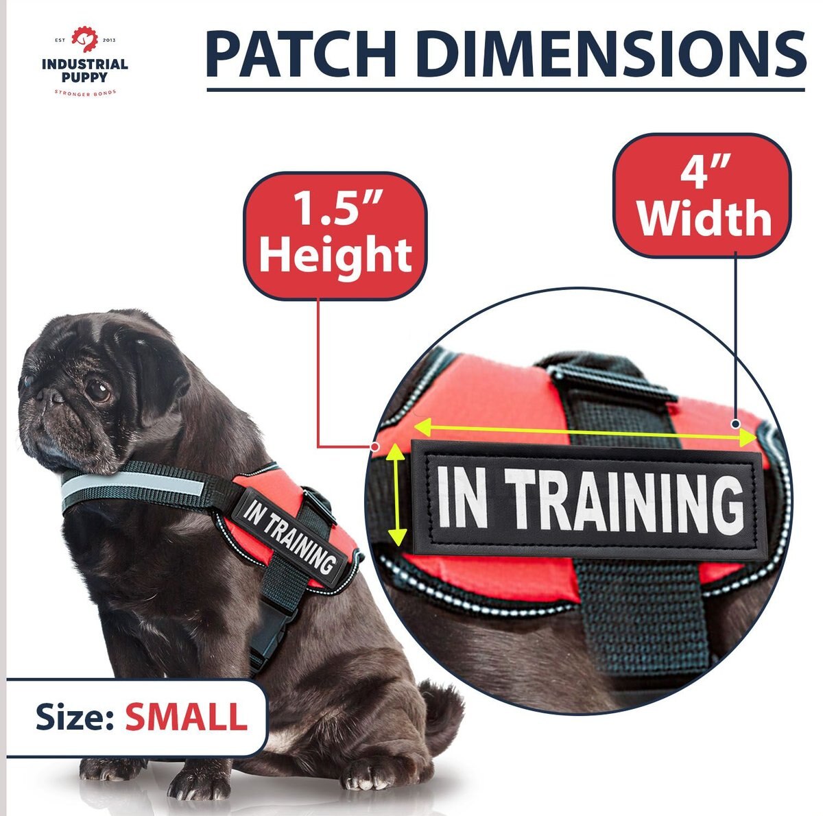 INDUSTRIAL PUPPY Dog In Training Patches, 2 count, Small - Chewy.com