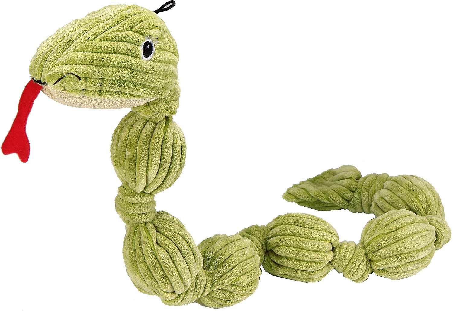 PETIQUE Eco Pet Ball Python Squeaky Hemp Dog Toy - Chewy.com