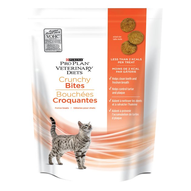 PURINA PRO PLAN VETERINARY DIETS Crunchy Bites Crunchy Cat Treats, 1.8 ...