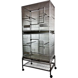 A&E CAGE COMPANY Extra Large Flight Bird Cage, White - Chewy.com