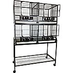 A&E CAGE COMPANY Double Stack Flight Bird Cage, Black - Chewy.com