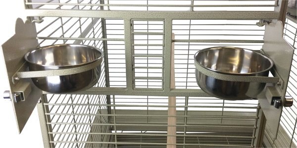 A&E CAGE COMPANY Corner Play Top Bird Cage, Platinum, Large - Chewy.com