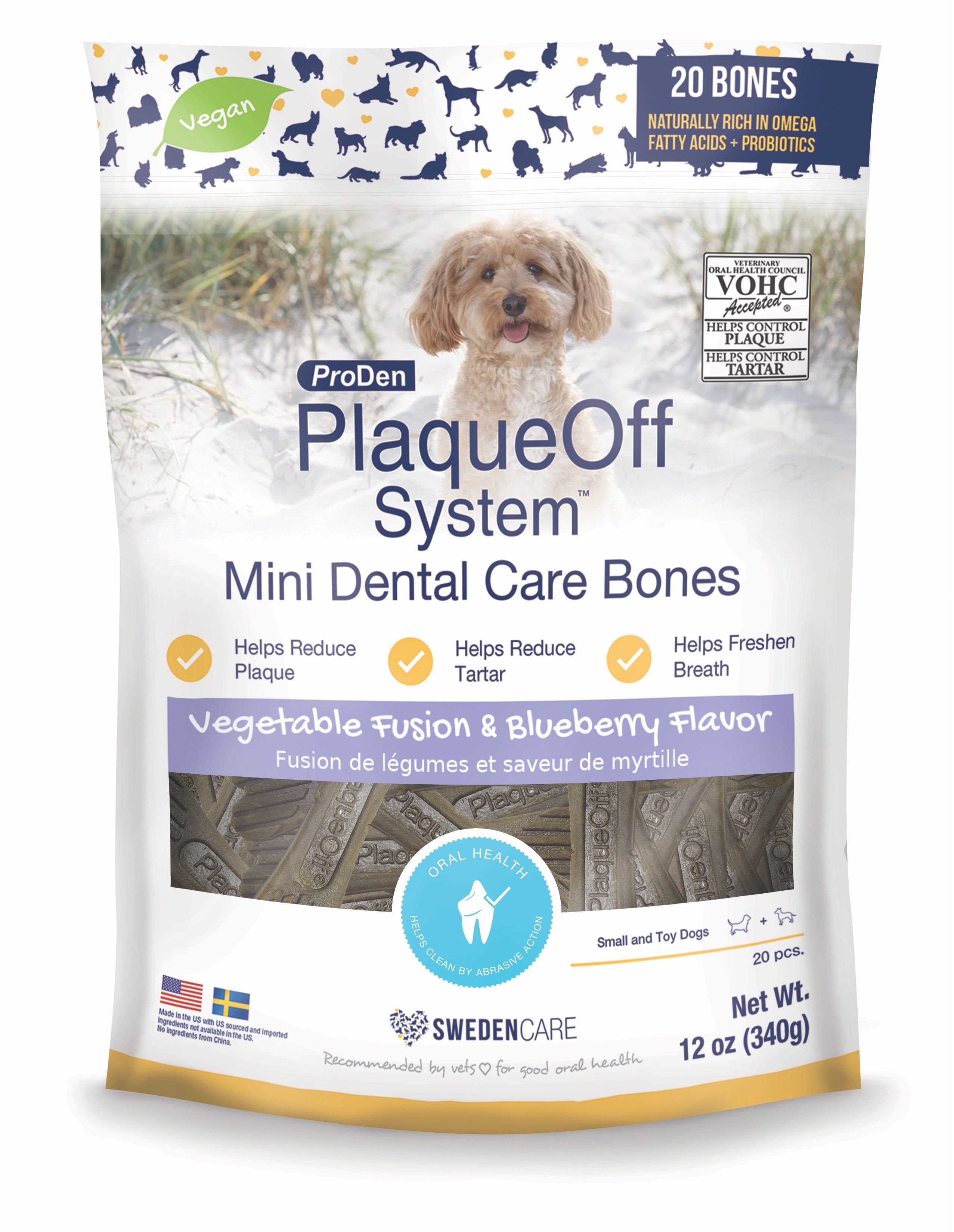 PRODEN PlaqueOff System Vegetable Fusion & Blueberry Flavored Mini ...