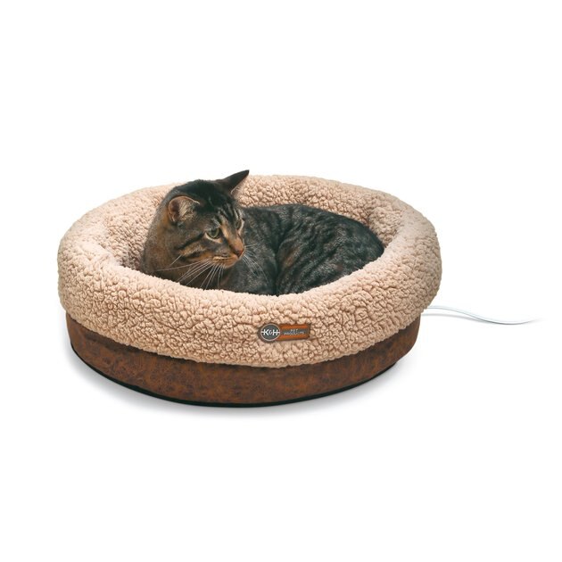 K&H PET PRODUCTS Thermo-Snuggle Cup Bomber Heated Dog & Cat Bed ...