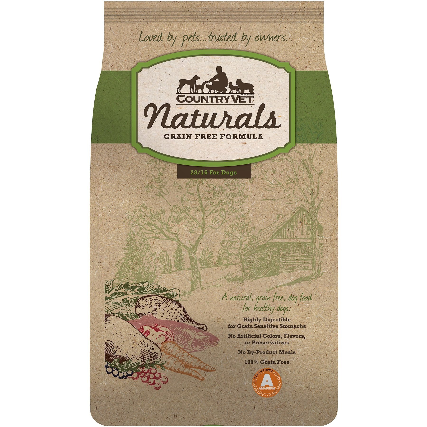 COUNTRY VET NATURALS 28-16 Grain-Free Dog Food, 1-lb bag - Chewy.com