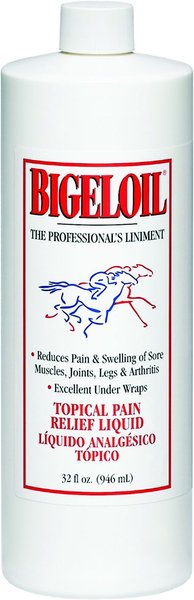 ABSORBINE Bigeloil Sore Muscle & Joint Pain Relief Horse Liniment ...