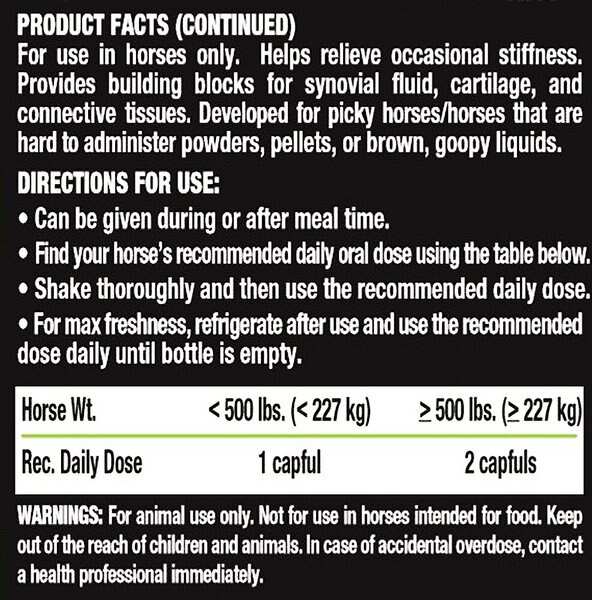 LIQUID-VET Hock & Joint Support Peppermint Flavor Liquid Horse ...