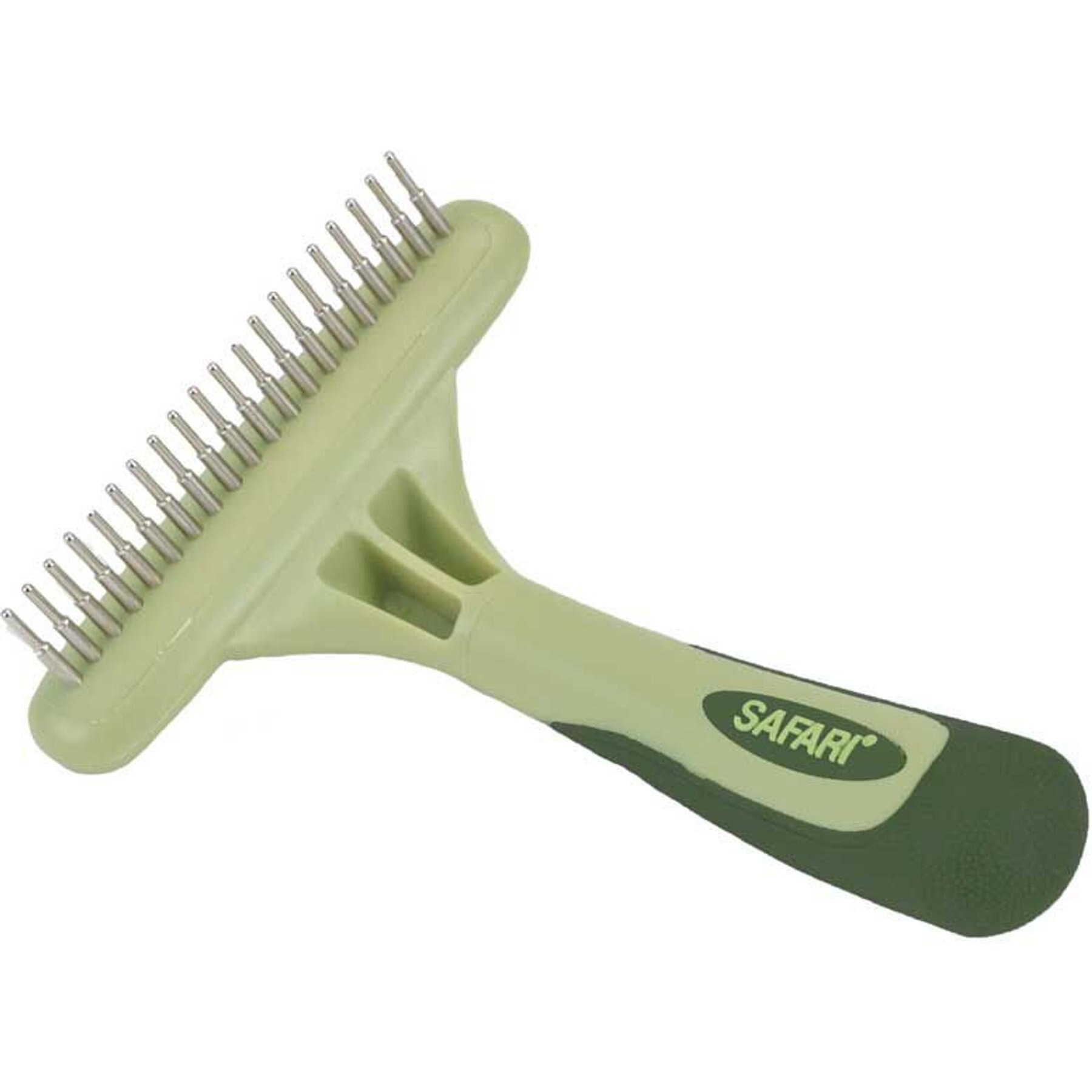 SAFARI Single Row Rotating Pins Undercoat Rake Dog Grooming Tool ...