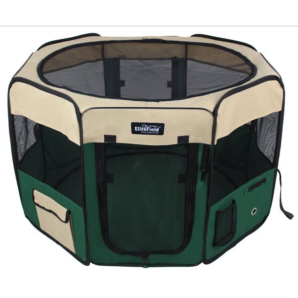 PET GEAR Travel Lite Soft-Sided Dog & Cat Pen with Removable Top, Sage ...