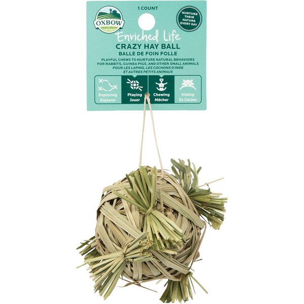 WARE Hay Ball Small Animal Treat Holder, Color Varies - Chewy.com