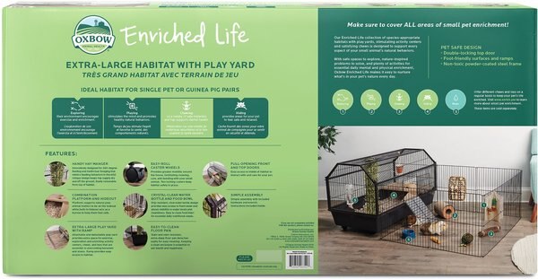 OXBOW Enriched Life Small Animal Cage with Play Yard, X-Large - Chewy.com