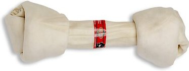 THE RAWHIDE EXPRESS Natural Flavor Knotted Dog Bone, 15-16-in - Chewy.com