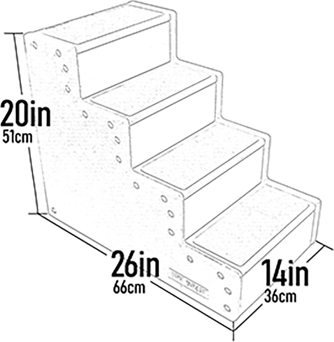 PET GEAR Pet Step Cat & Dog Stairs, Essential Grey, Pet Step IV - Chewy.com