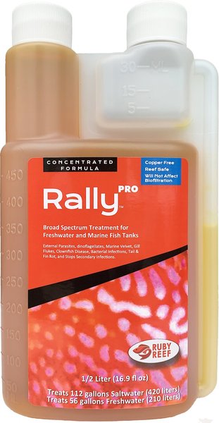 RUBY REEF Rally PRO Aquarium Water Treatment, 1/2-liter bottle - Chewy.com