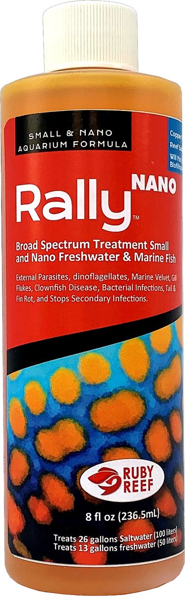 RUBY REEF Rally NANO Formula Aquarium Water Treatment, 8-oz bottle - Chewy.com
