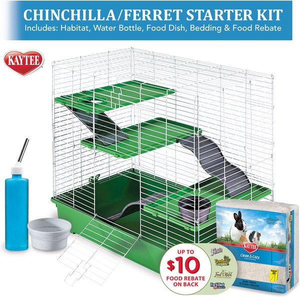 KAYTEE Complete Chinchilla Kit Chinchilla Habitat - Chewy.com