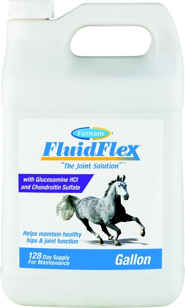 FARNAM FluidFlex Joint Solution Liquid Horse Supplement, 128-fl oz ...
