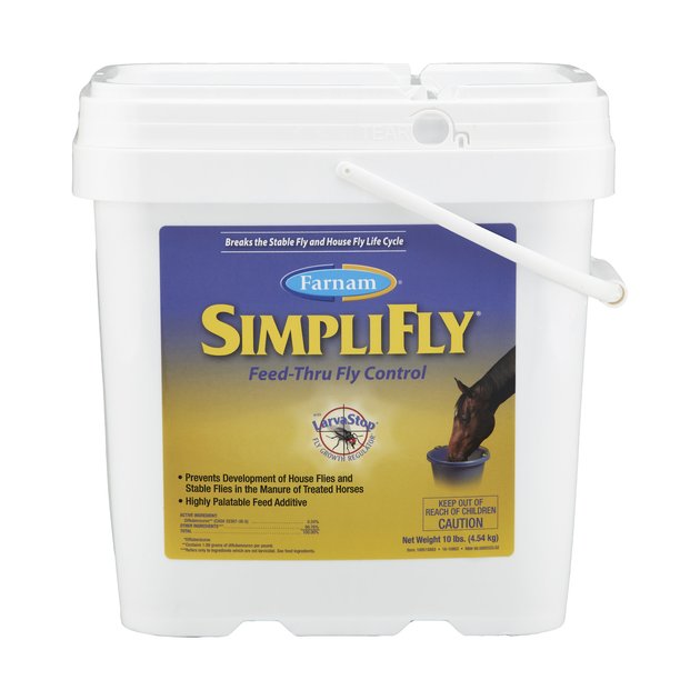 FARNAM SimpliFly Feed-Thru Fly Control Pellets Horse Supplement, 10-lb ...