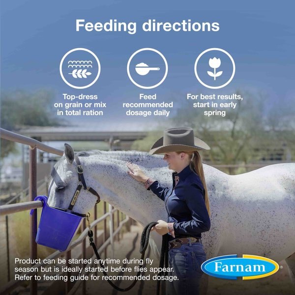 FARNAM SimpliFly Feed-Thru Fly Control Pellets Horse Supplement, 20-lb ...