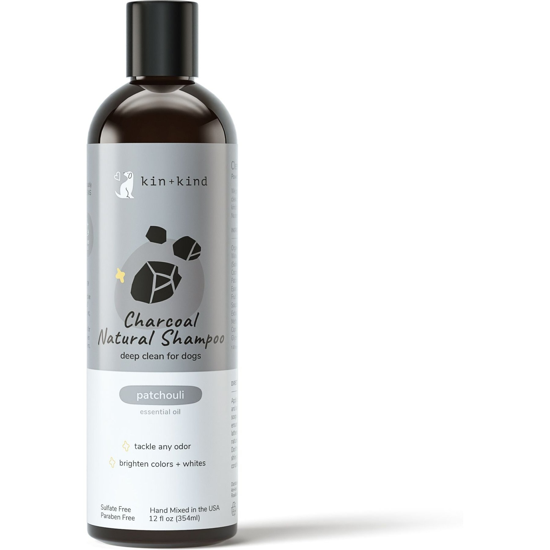 KIN+KIND Charcoal Natural Dog Shampoo, 12-fl oz bottle - Chewy.com