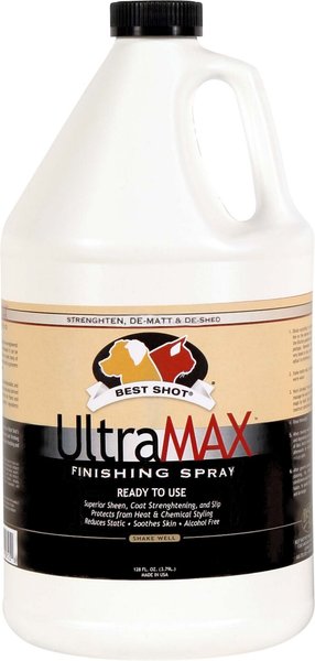 BEST SHOT UltraMax Finishing Dog & Cat Spray, 1-gal bottle - Chewy.com