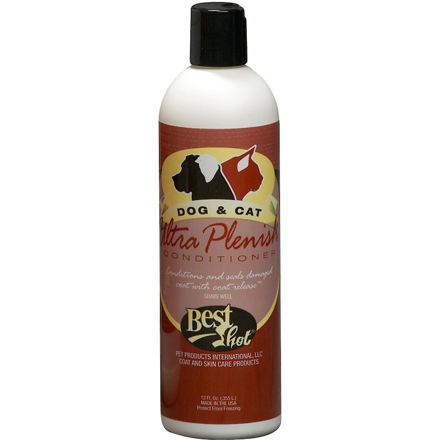 BEST SHOT Ultra Plenish Dog & Cat Conditioner, 12-oz bottle - Chewy.com