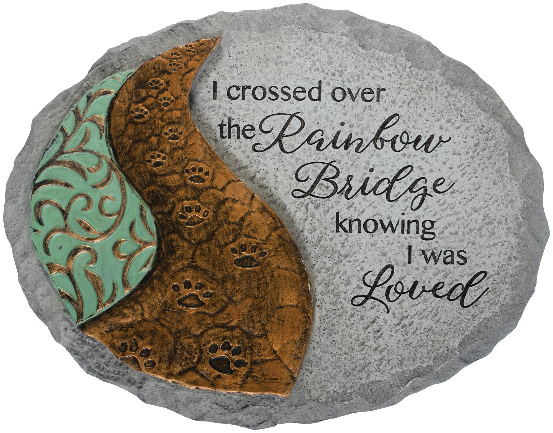 CARSON INDUSTRIES Rainbow Bridge Dog & Cat Memorial Stone Customer ...