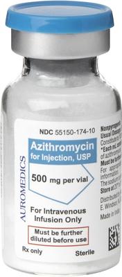 Discontinued - AZITHROMYCIN (Generic) Injectable, 500-mg vial - Easy ...
