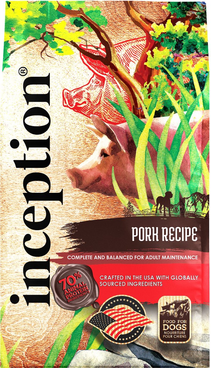 INCEPTION Pork Recipe Dry Dog Food, 4-lb bag - Chewy.com