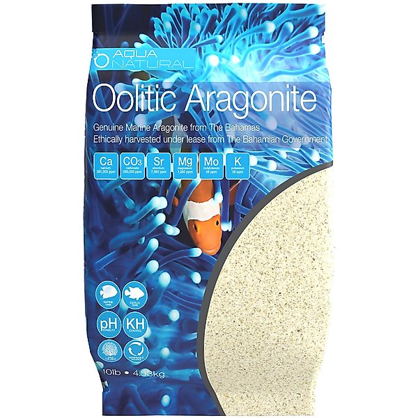 NATURE'S OCEAN Bio-Activ Live Aragonite Saltwater Aquarium Sand ...