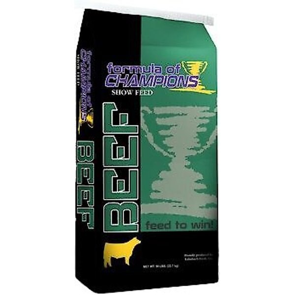 FORMULA OF CHAMPIONS Ultra Gain Show Cattle Feed, 50-lb bag - Chewy.com